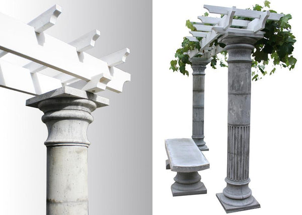 Tuscany Column Crown & Base Mold - History Stones